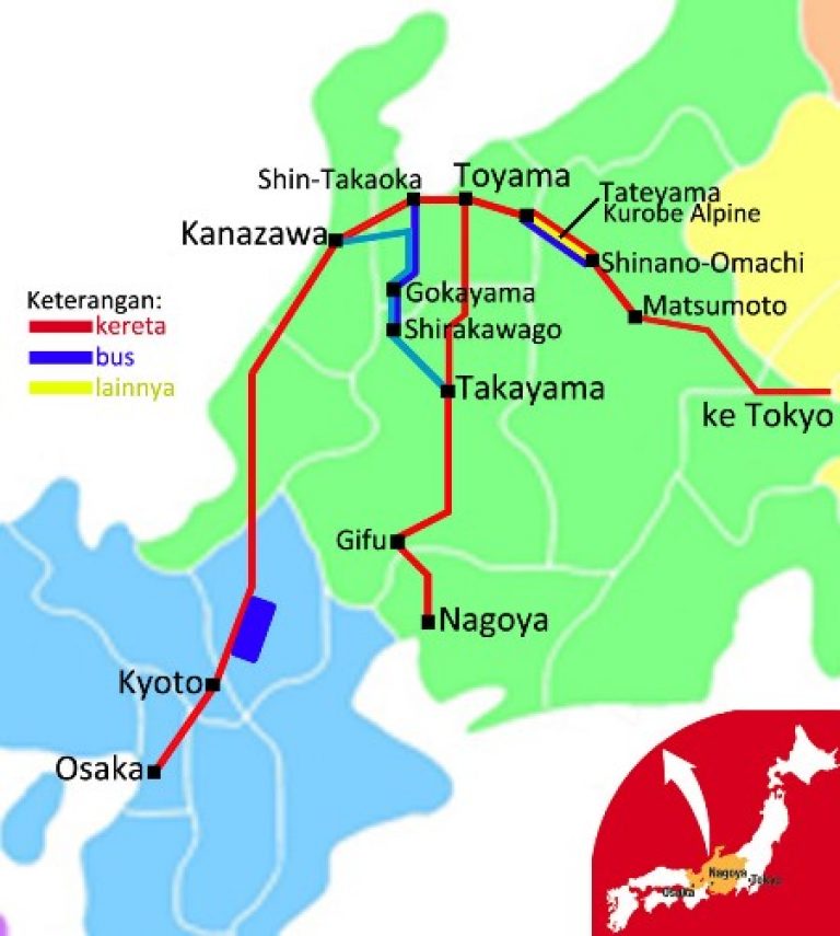 Bus ke Toyama-Kanazawa-Shirakawago-Takayama - Info Wisata di Jepang